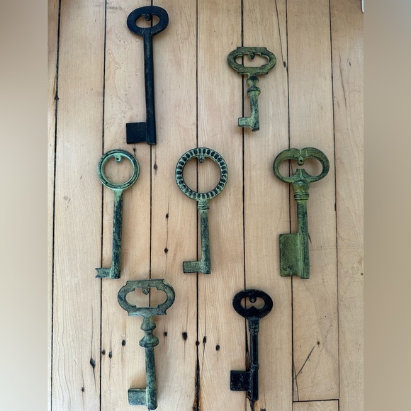 Pottery Barn | Wall Decor | Pottery Barn Set Of Vintage Keys | Poshmark